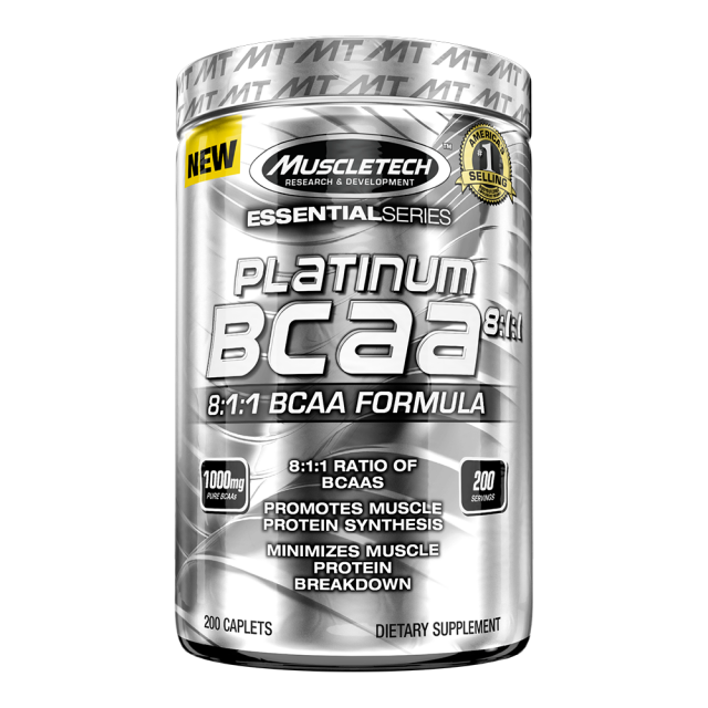 Aminoácidos BCAA Platinum 200 Caps · Muscletech - Suplex