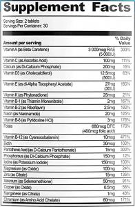 USN VIBRANCE MULTIVITAMIN MULTIVITAMINICO 60 TABLETAS - Suplex